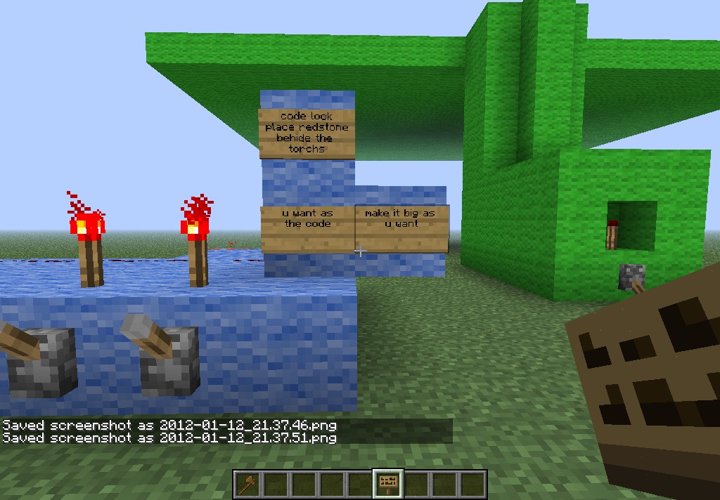 code lock easy Minecraft Map