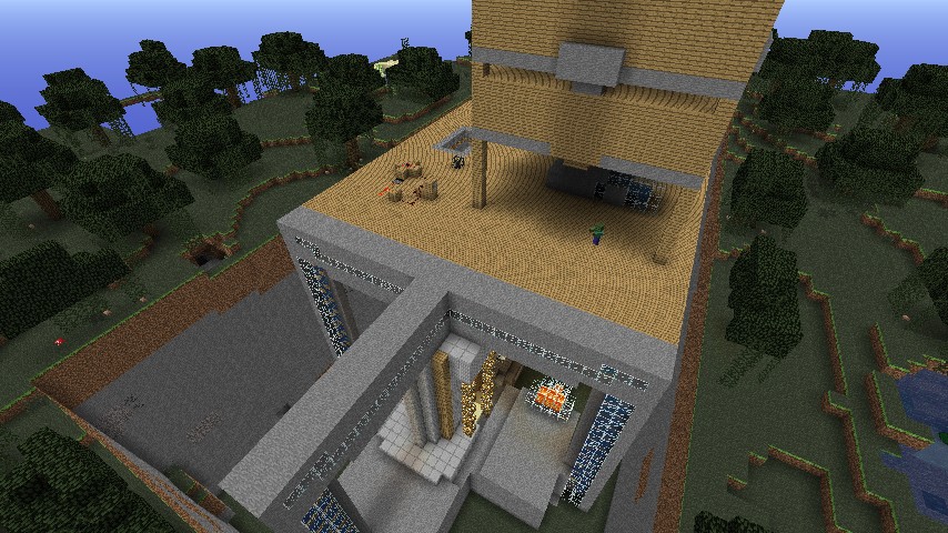 Double Xp grinder, mob drop and sugar cane farm Minecraft Map