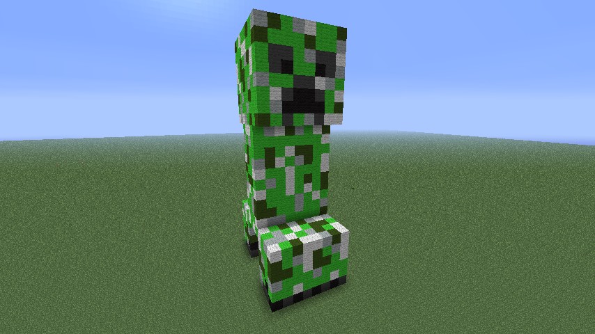 Giant Creeper Statue Minecraft Map