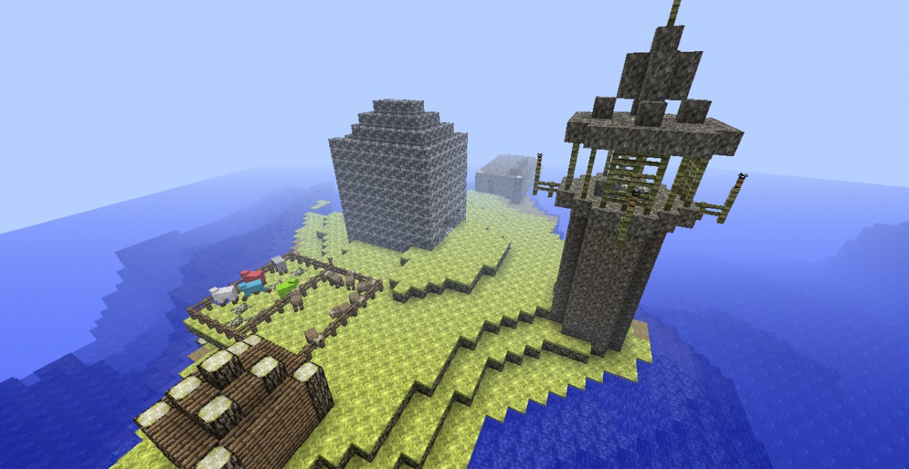 Castle and village Minecraft Map