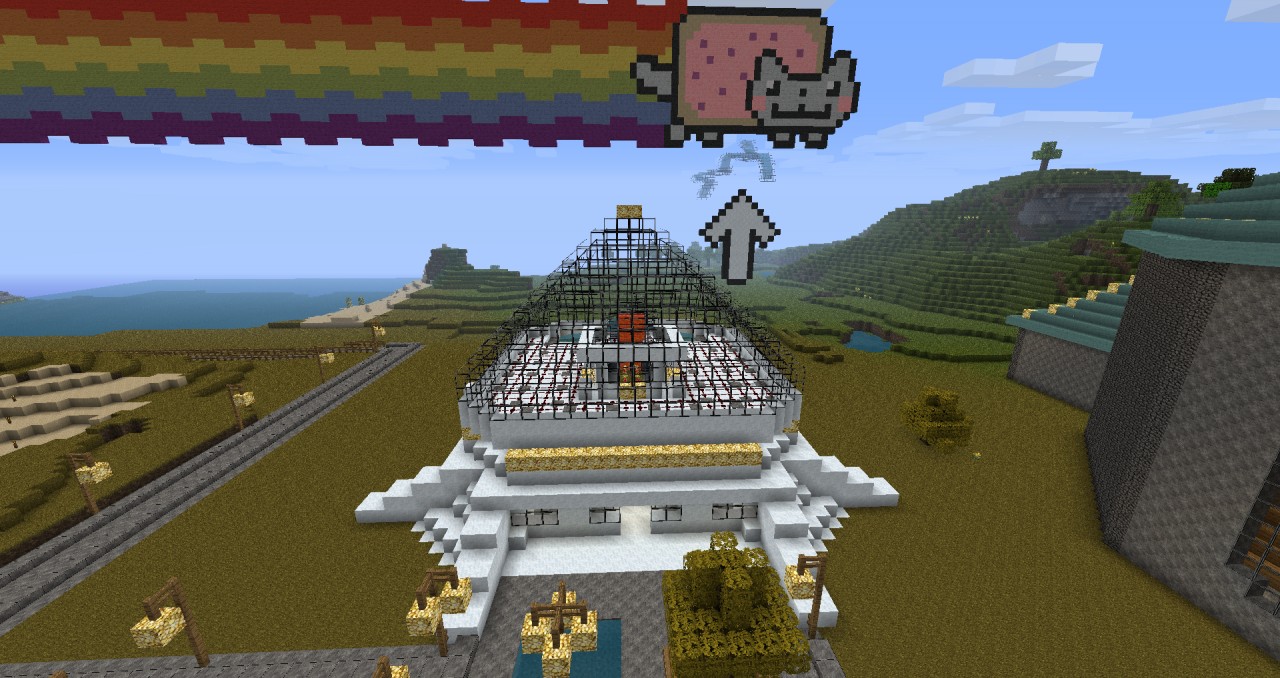 Nyancat Temple Minecraft Map