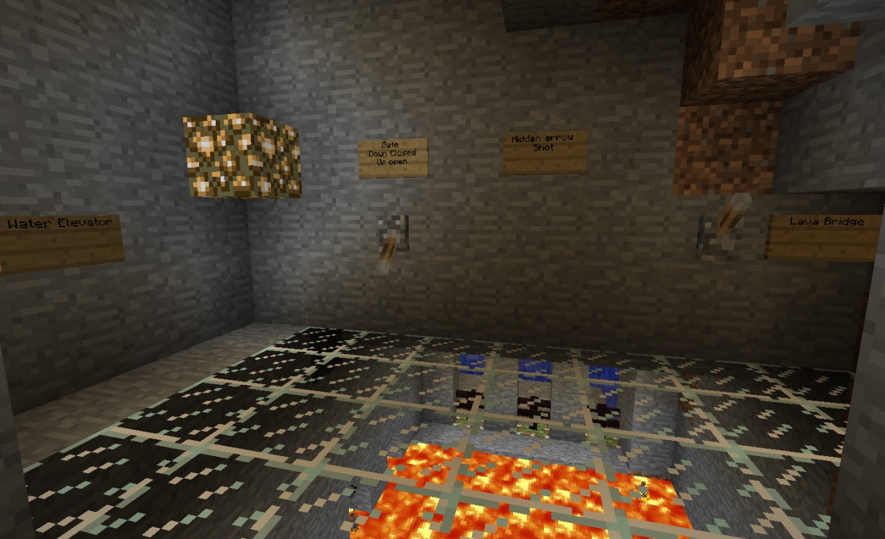 Ultimate Secret Base Loaded with over 20 traps and Pistons Minecraft Map