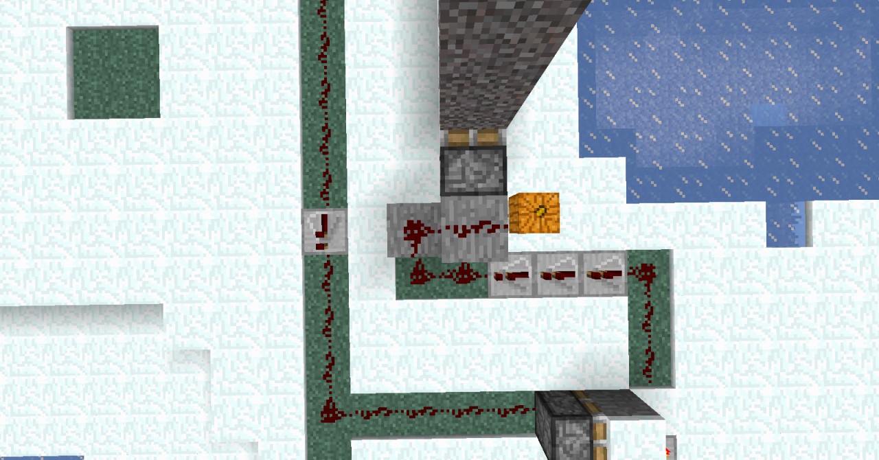 The semi-auto snow golem machine Minecraft Map
