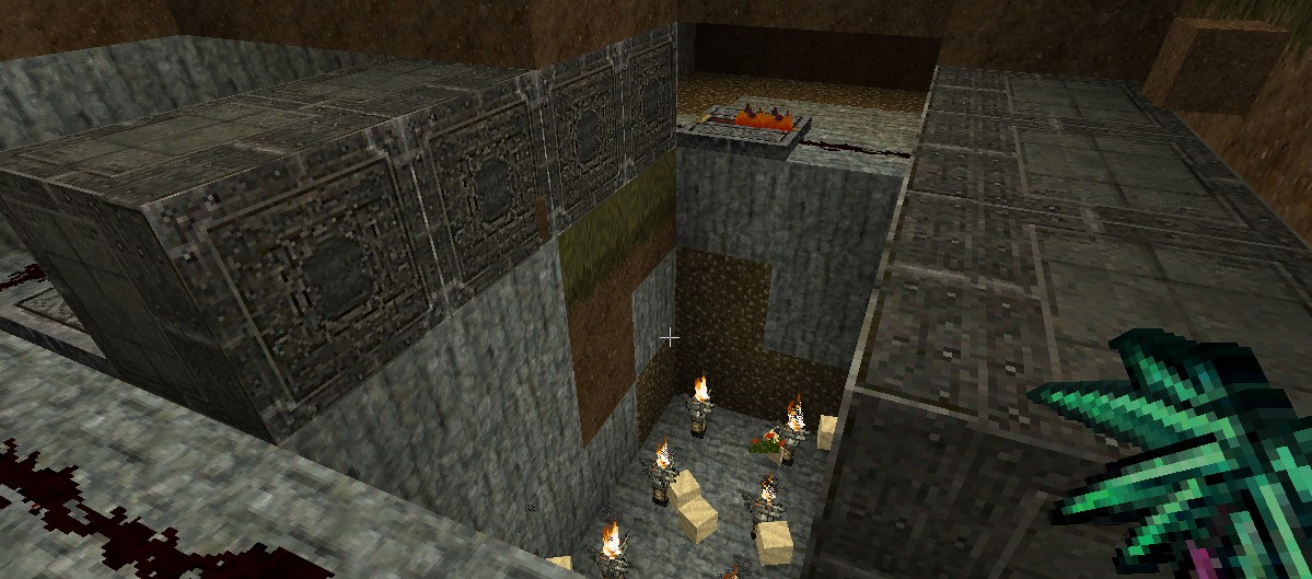 Fall in Hole Trap - Actioned by lever Minecraft Map