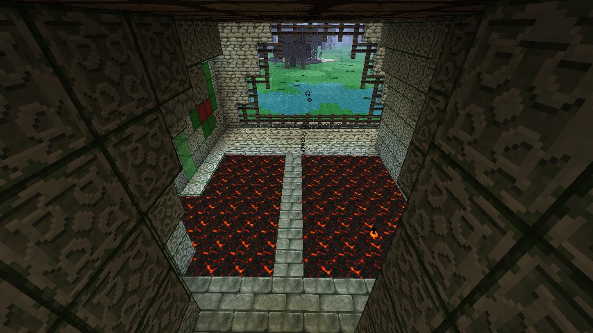 Secret Cave Base [Piston Accessories] Minecraft Map