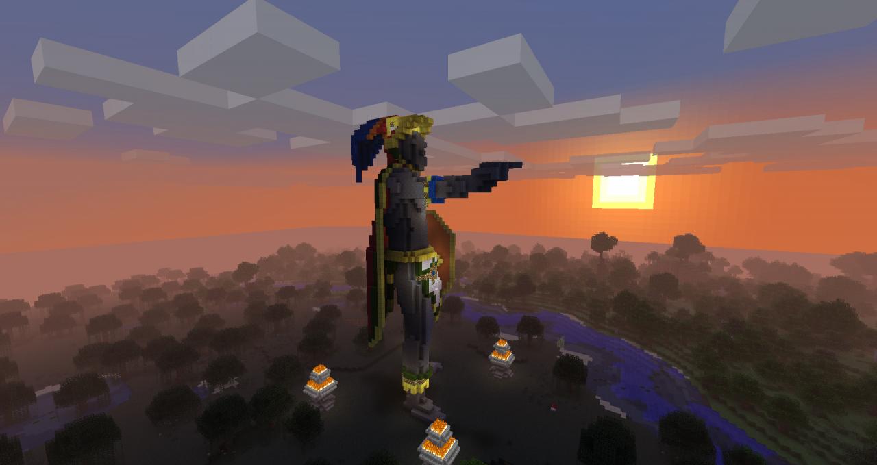 Aztec knight -3D Art- (Statue) Minecraft Map