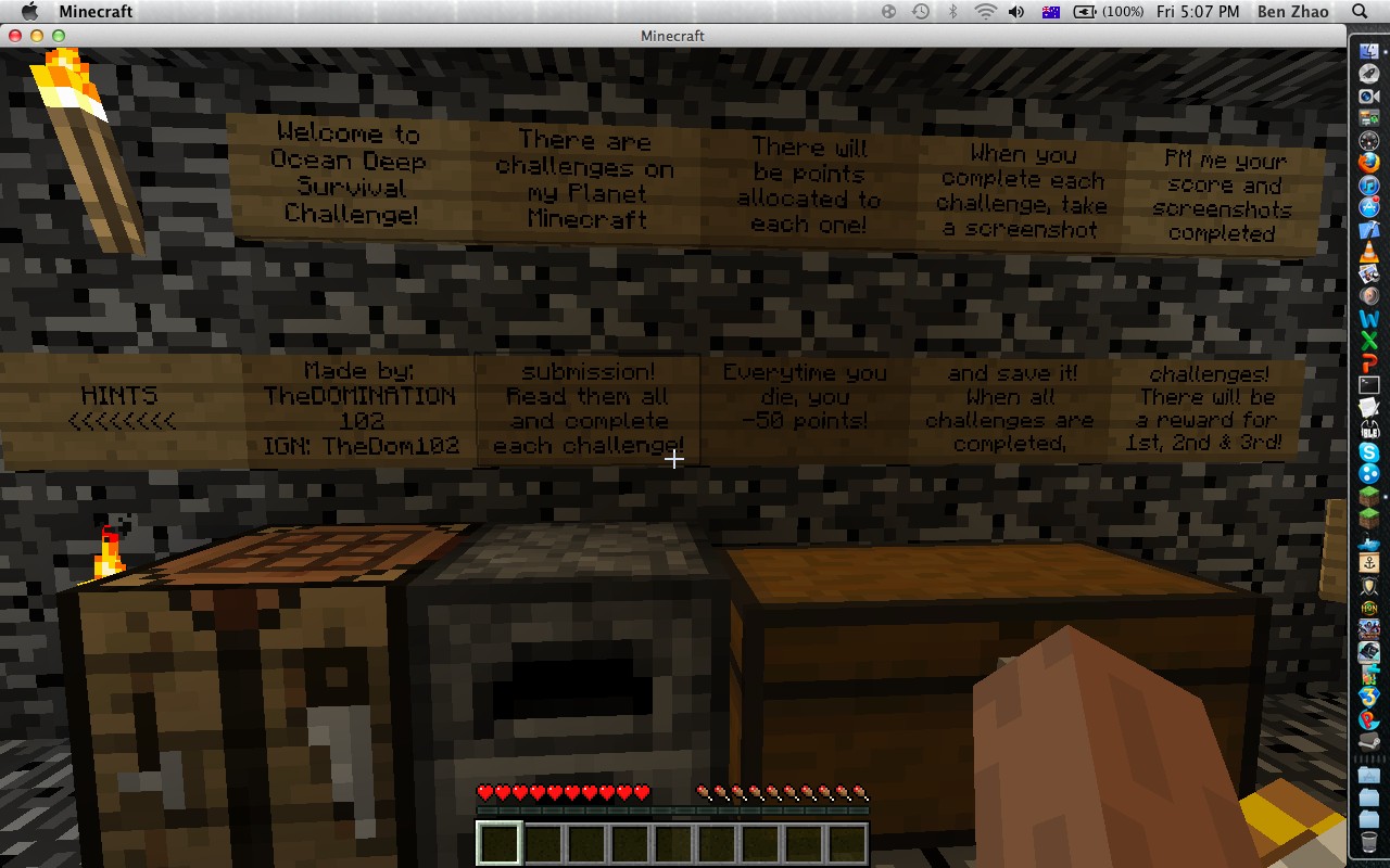 Survival Challenge 1 - Ocean Minecraft Map