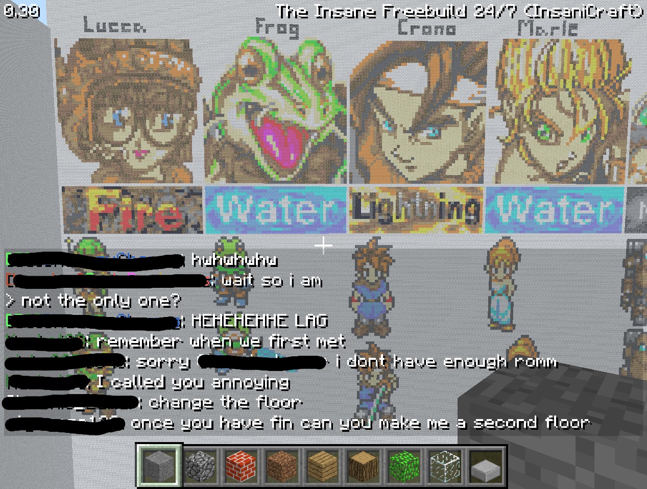 Chrono Trigger Pixel Art Wall Minecraft Map