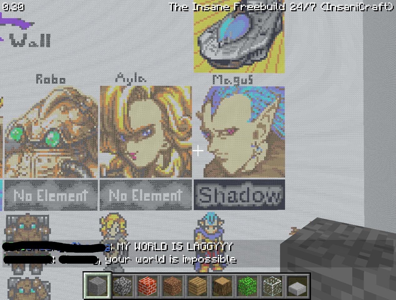 Chrono Trigger Pixel Art Wall Minecraft Map