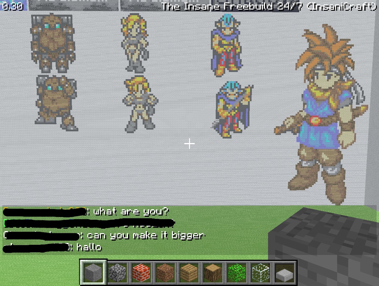 Chrono Trigger Pixel Art Wall Minecraft Map