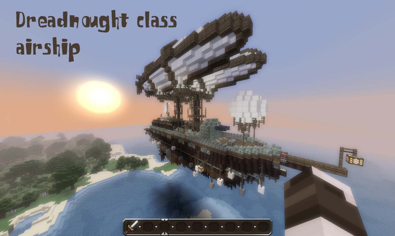 Dreadnought class airship Minecraft Map