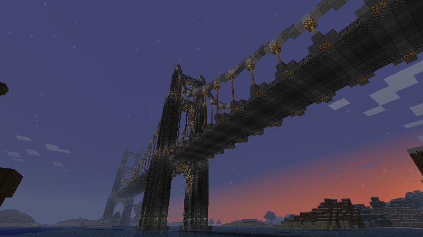 Heaven's Gate Bridge (Suspension Bridge) Minecraft Map