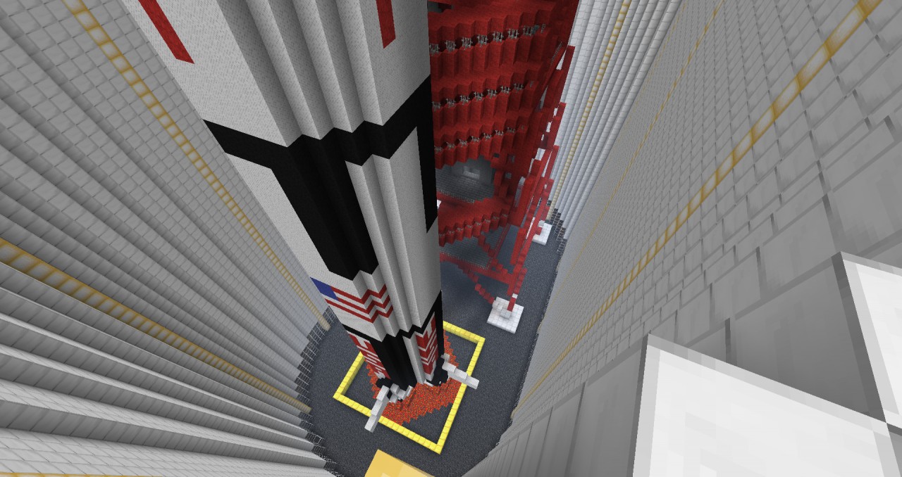 Saturn V Rocket | 1:1 Scale (With Launchpad) Minecraft Map