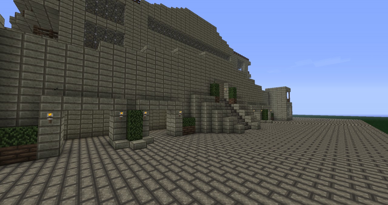 Modern spawn building Minecraft Map