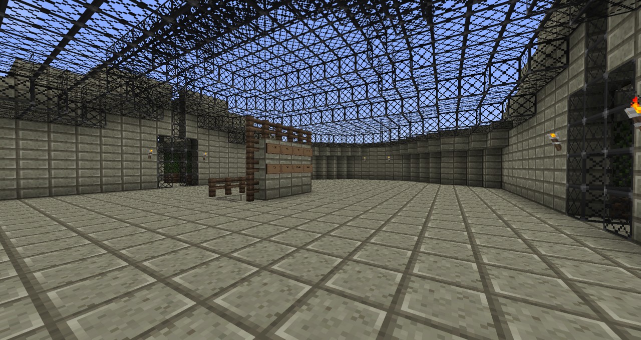 Modern spawn building Minecraft Map