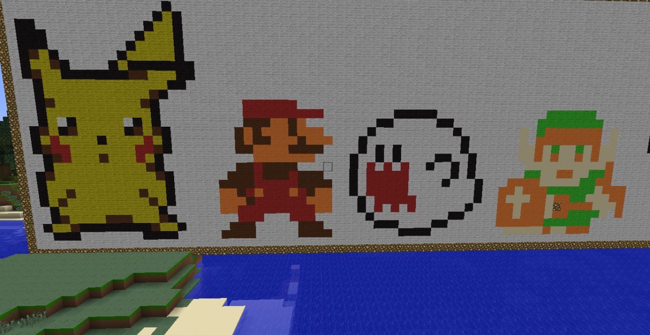 Pixel Art Minecraft Map