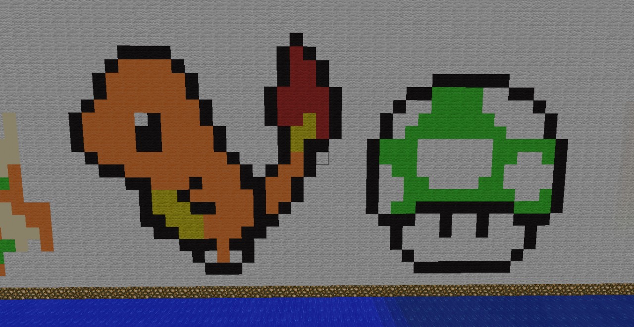 Pixel Art Minecraft Map