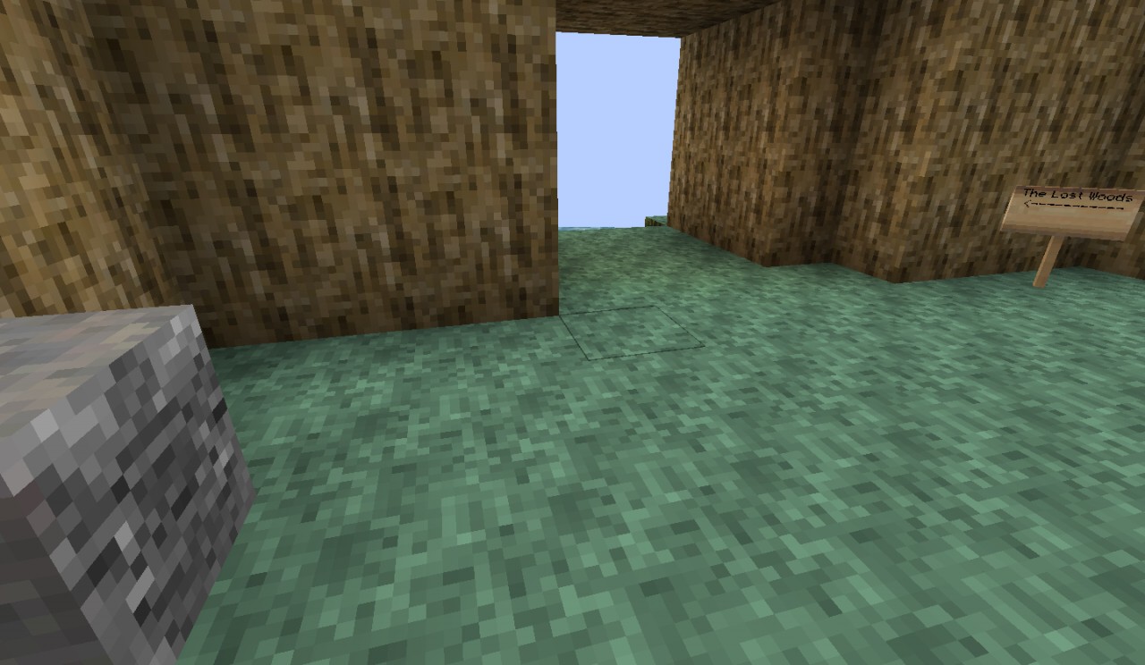 The Kokiri Forest from The Legend of Zelda Ocarina of Time Minecraft Map