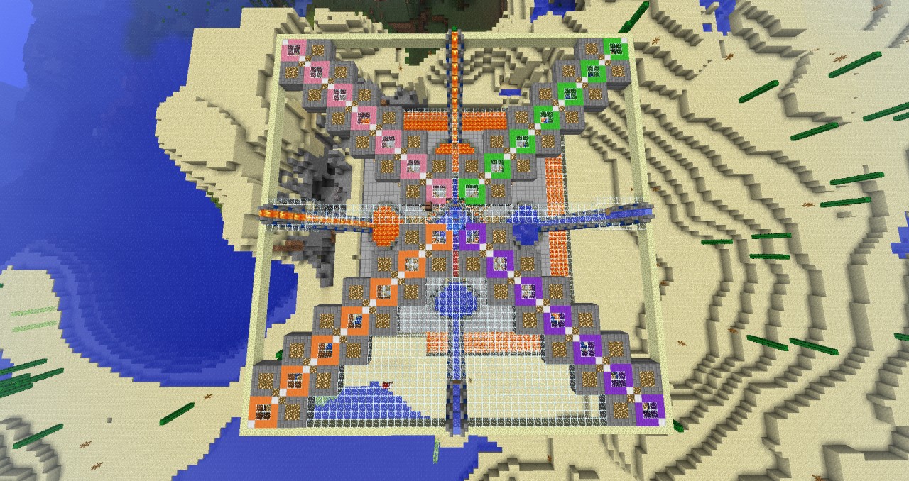 Server spawn building Minecraft Map