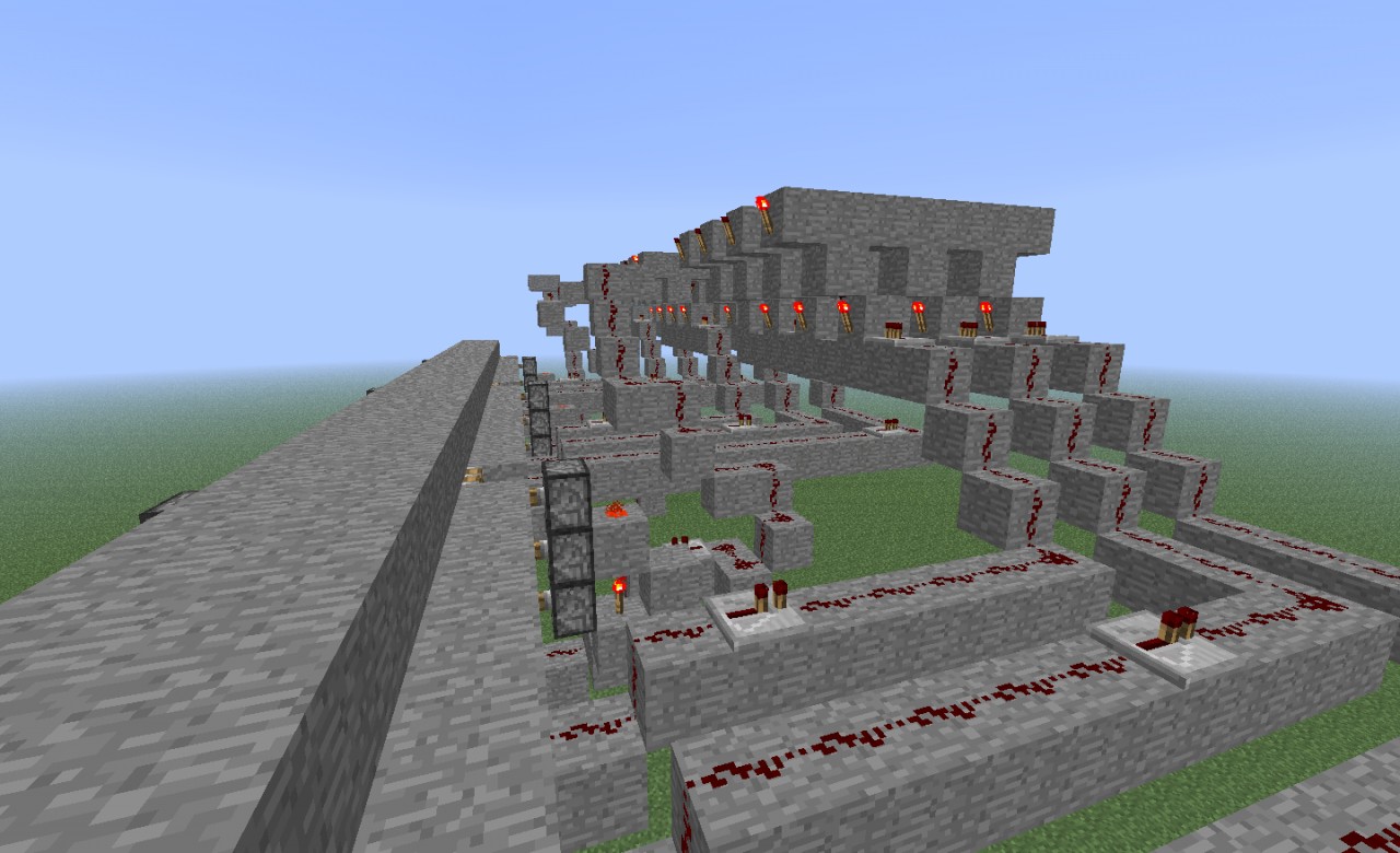 redstone 3 code locks Minecraft Map