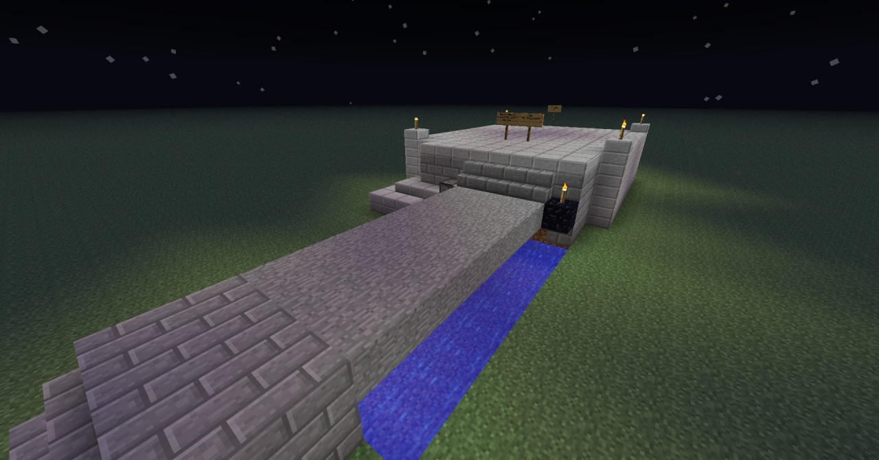 Automatically reconstrutction bridge Minecraft Map