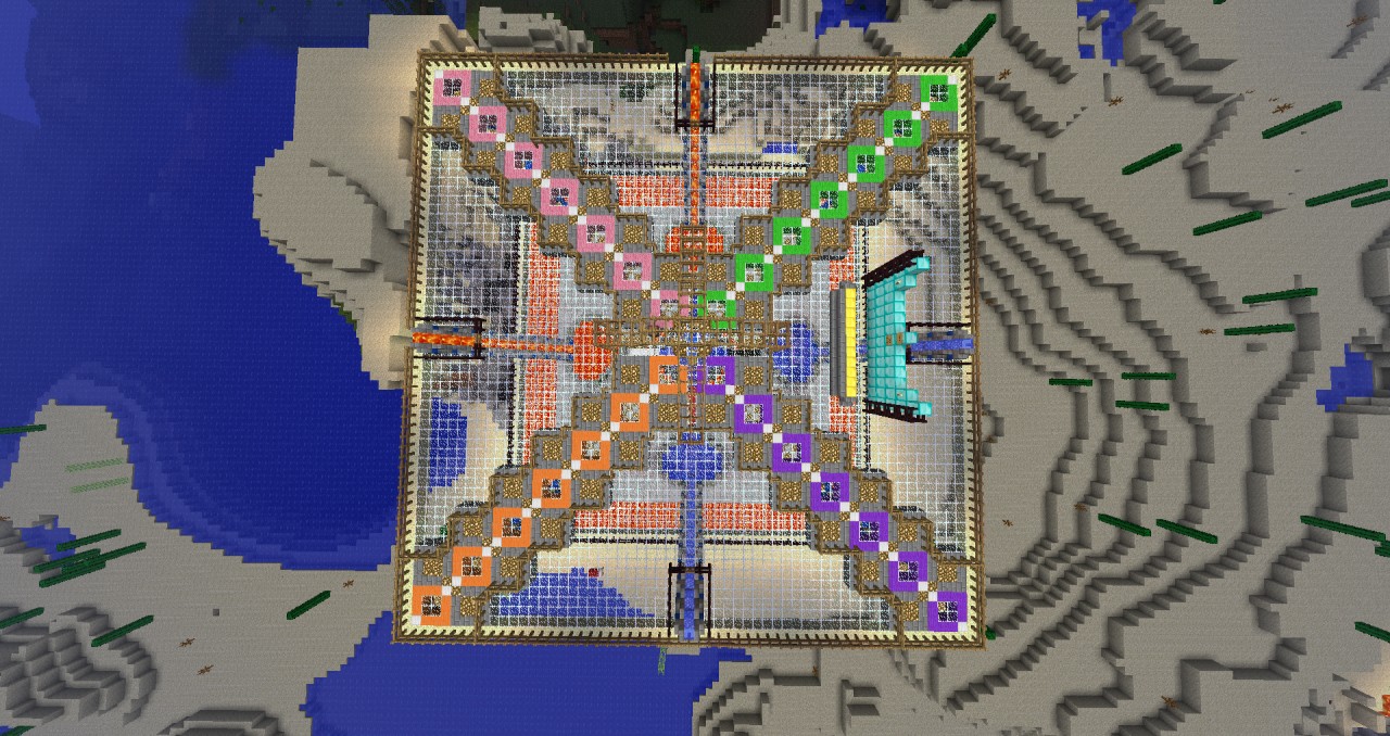Server spawn building Minecraft Map