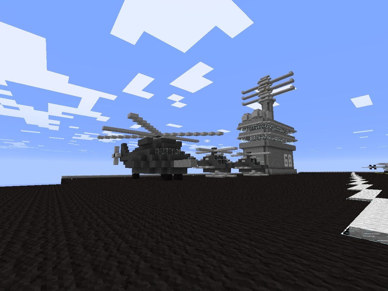 The USS Nimitz CVN-68 Minecraft Map
