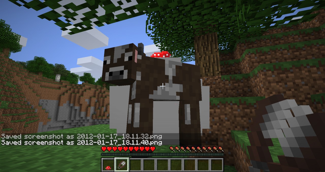 (1.1) Mooshroom+ - turn those cows into mooshrooms. Minecraft Mod