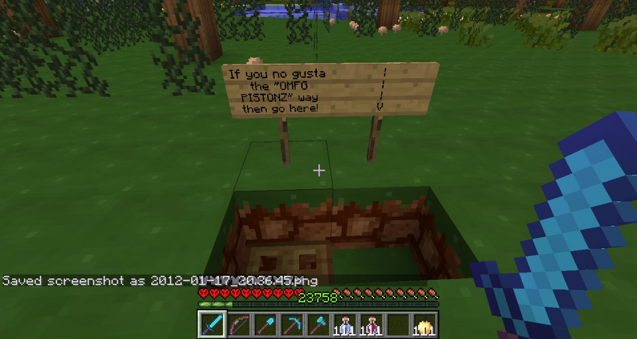 Underground hotel wif pistons and shitz lolz. Minecraft Map