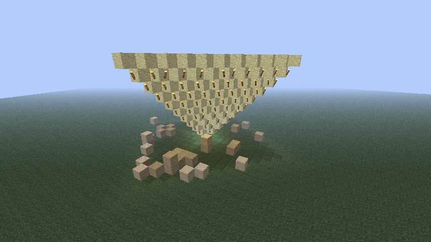 Reverse Pyramid! Diamonds! Minecraft Map
