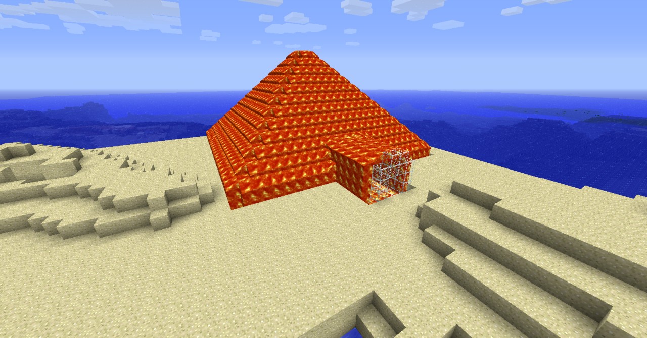 my lava PYRAMID Minecraft Map