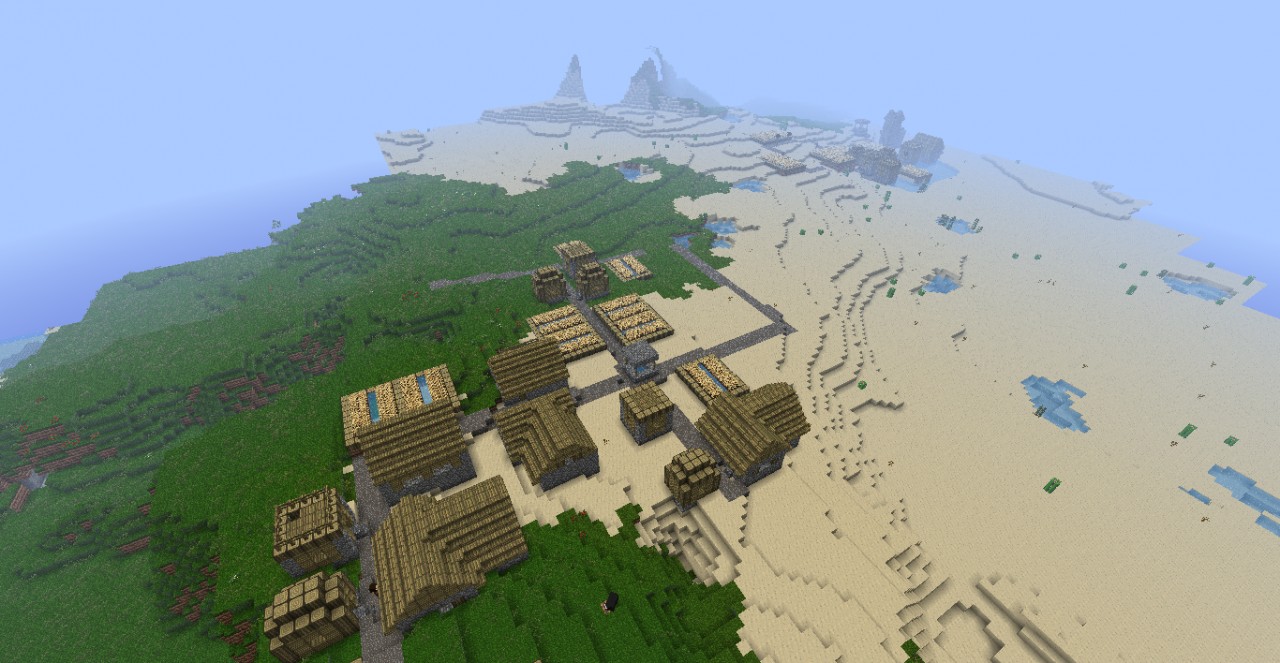 2 Village + Seed Minecraft Map