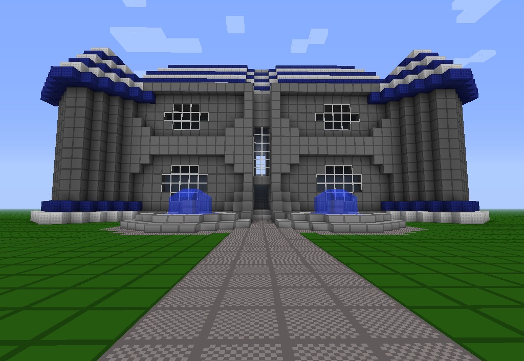 Blue and White Castle Minecraft Map