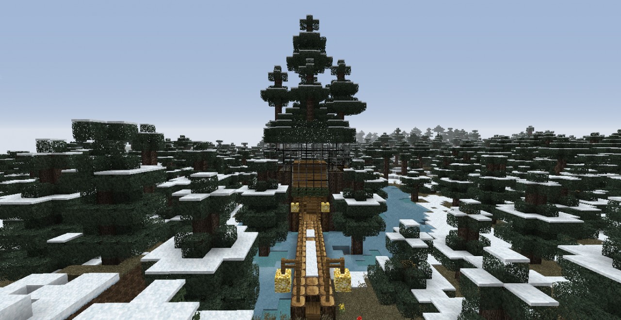 The Water Treehouse Minecraft Map