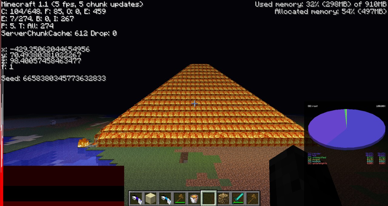 Lava Pyramid Minecraft Map