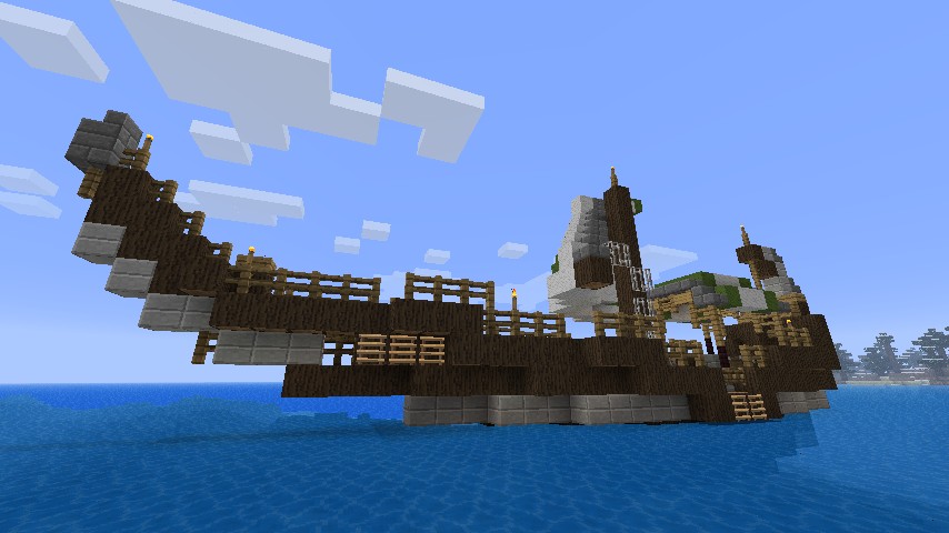 Elven Ship Minecraft Map