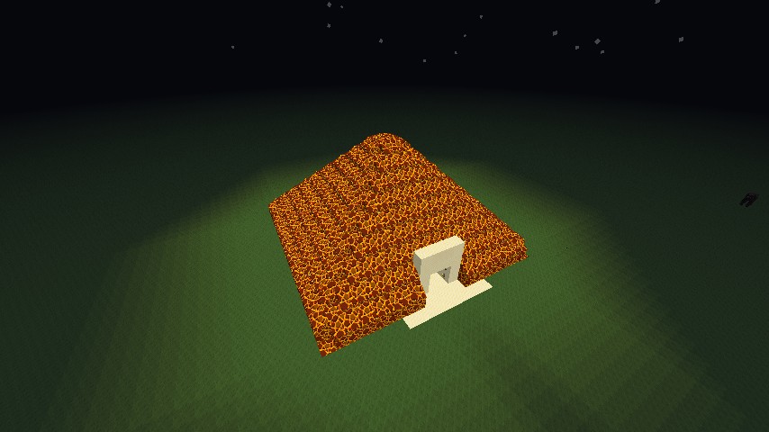 Sand Pyramid with lava Minecraft Map