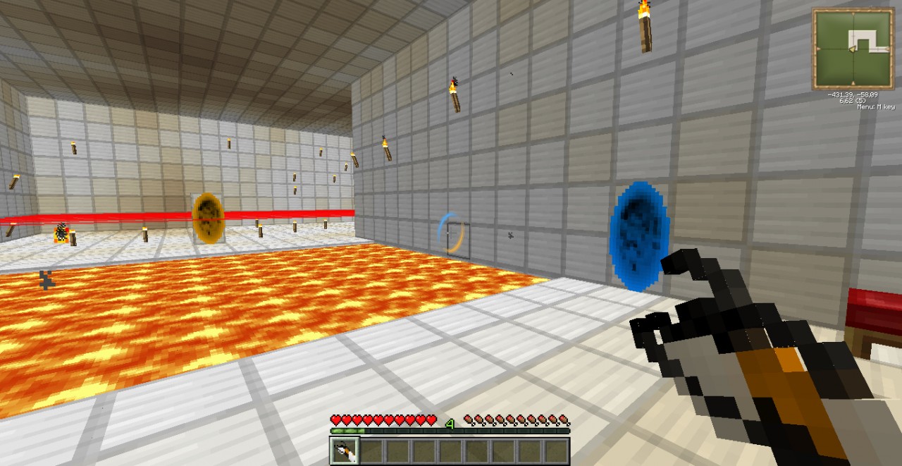 portal adventure map!!!! NEED PORTAL MOD 1.1 Minecraft Map