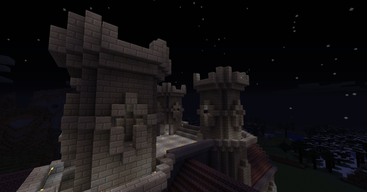 giant project castle/library Minecraft Map