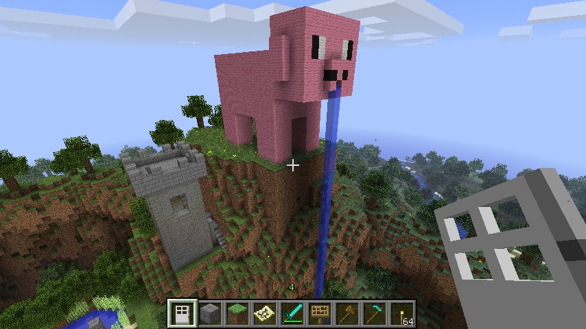 pig statue Minecraft Map