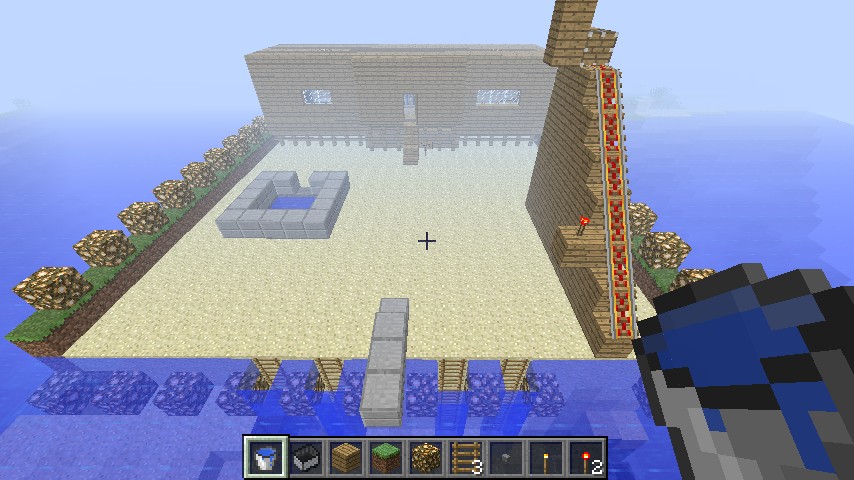 Simple Beach House Minecraft Map