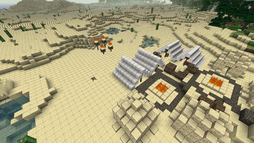 small desert village Minecraft Map