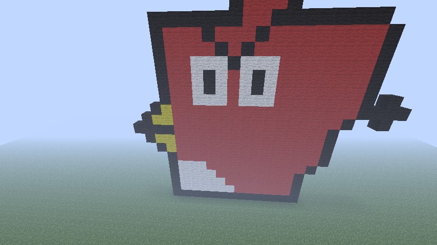 Red bird from Angry Birds Minecraft Map