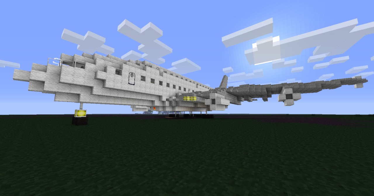 A 380-800 white - schematic Minecraft Map