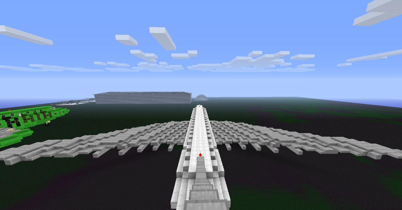 A 380-800 white - schematic Minecraft Map