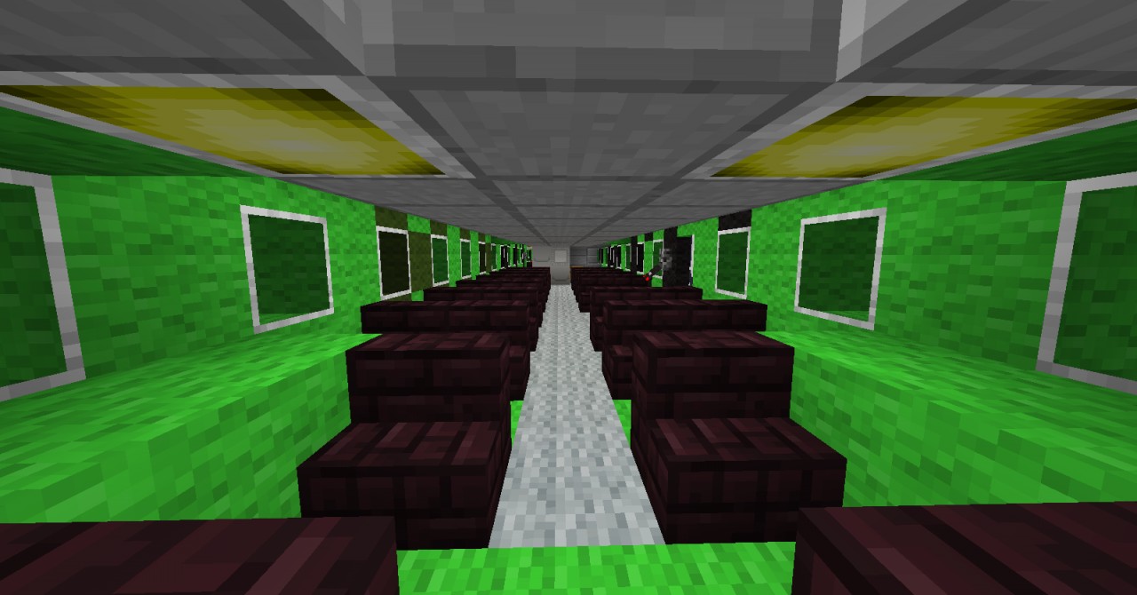 747-400 schematic - airline: "creeper air" Minecraft Map