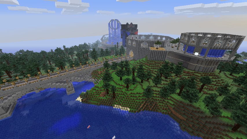 PvP arena + spleef arena Minecraft Map