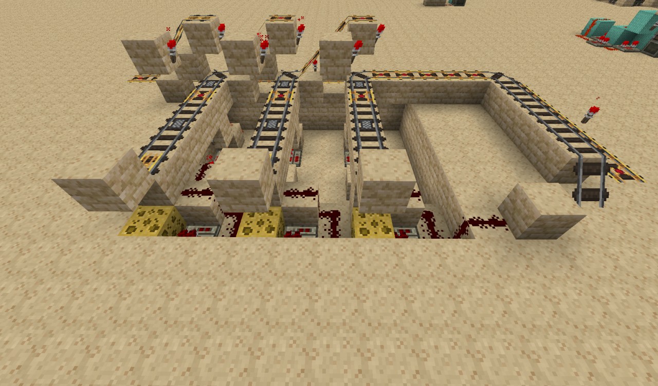 Epic Minecart Storage with Memory Minecraft Map