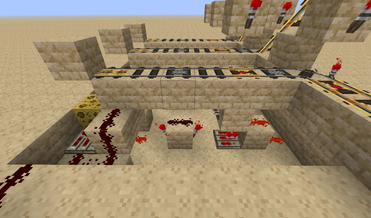 Epic Minecart Storage with Memory Minecraft Map