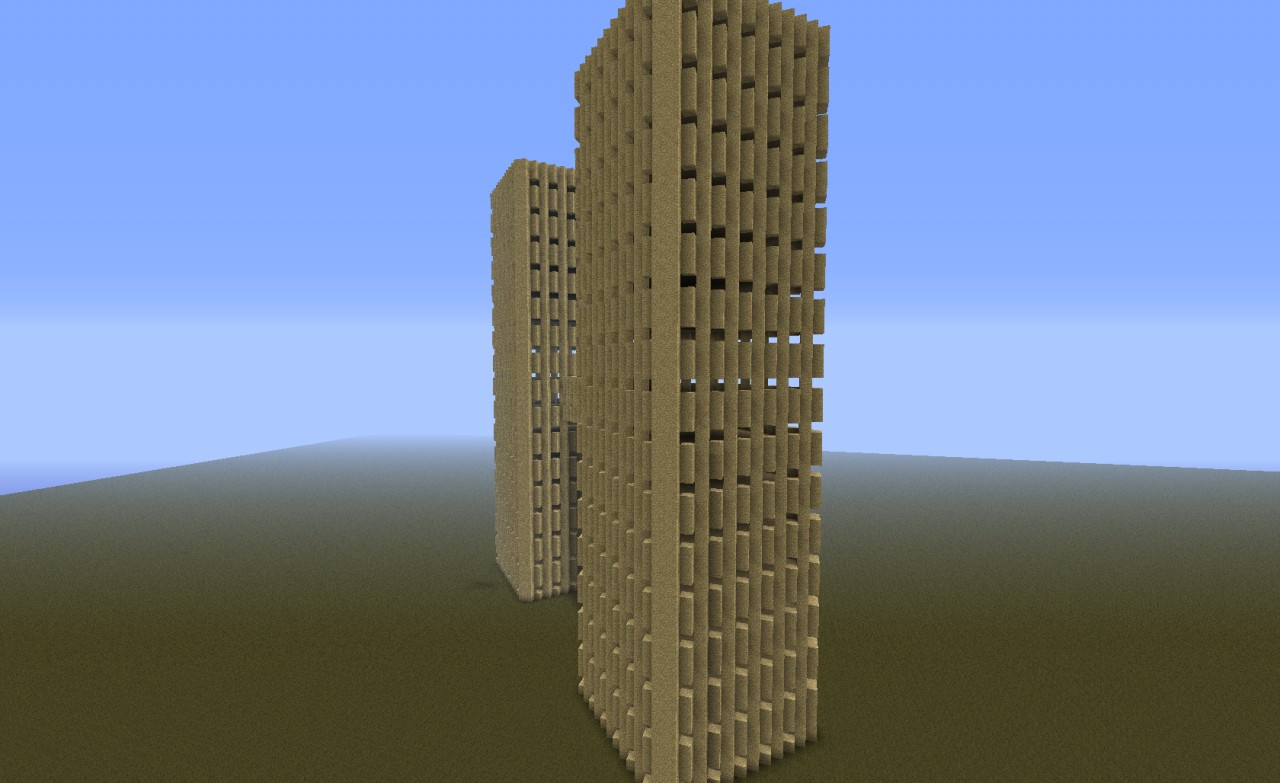 Twin Towers (sandstone) Minecraft Map